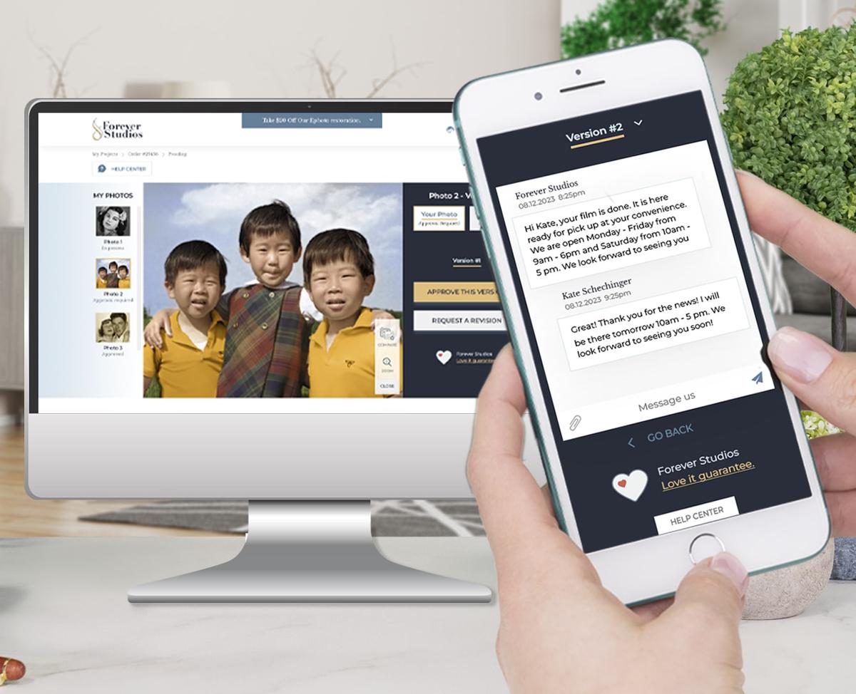 Colorize Black & White Photos Online | Forever Studios